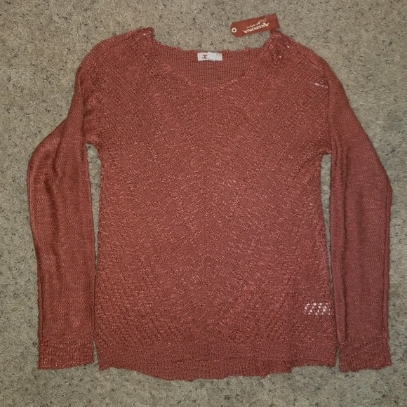 Arizona Jean Company | Tops | Reduced Nwt Bright Copper Sweater | Poshmark